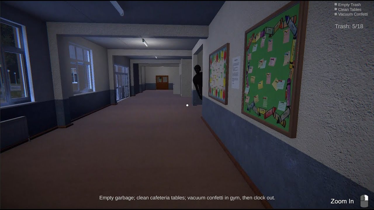 Night Janitor Shift 1 (No Commentary) - YouTube