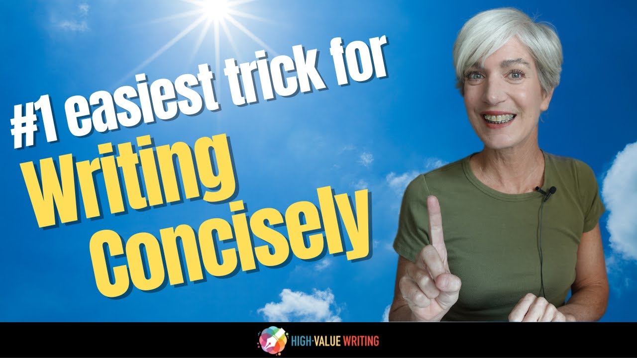 Write Concisely—Without Editing! #1 Sentence Structure Trick! - YouTube