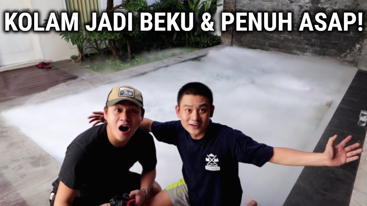 EXPERIMENT 35KG DRY ICE/BIANG ES KE KOLAM RENANG! "EXTREME" - YouTube