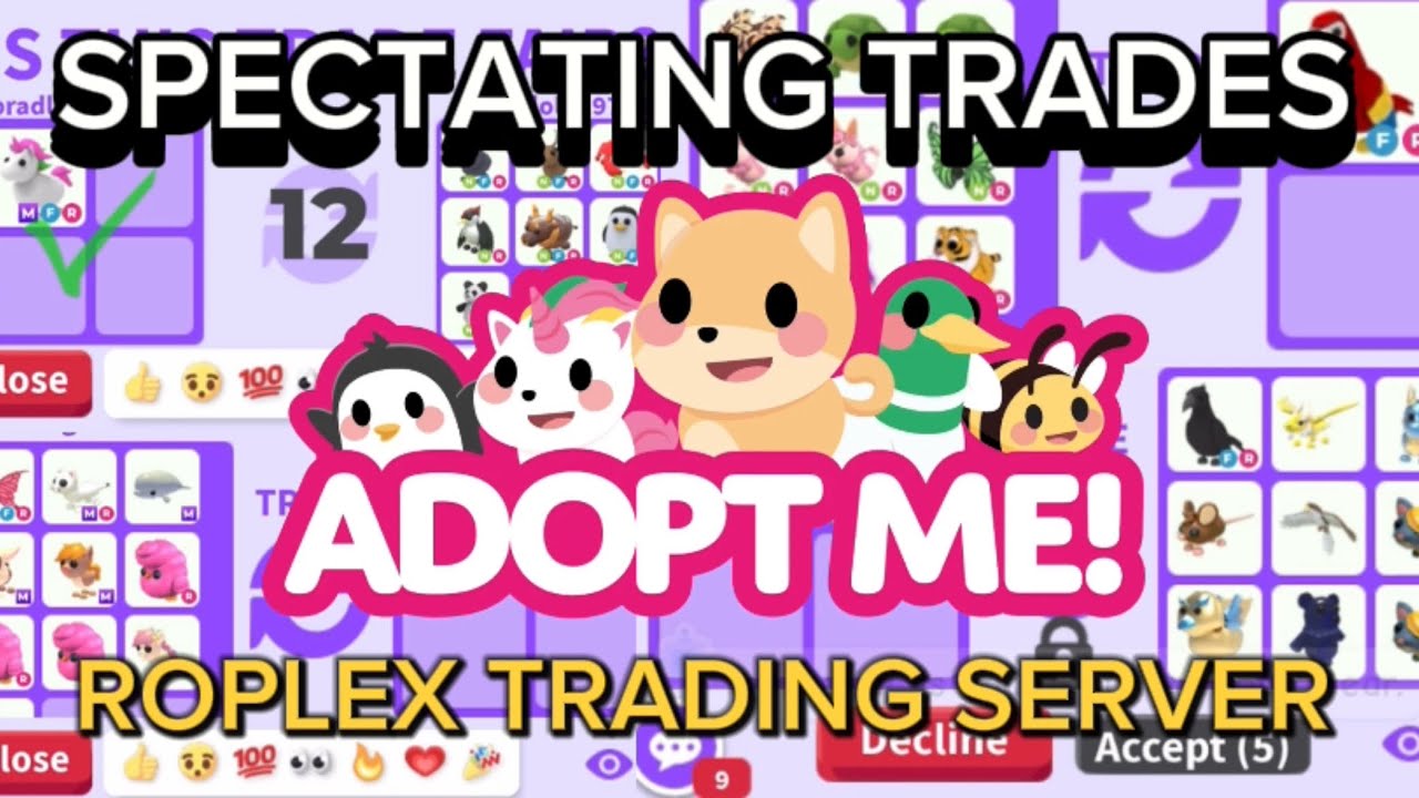 SPECTATING TRADES IN A RICH ADOPT ME TRADING SERVER! 😱🔥 - YouTube