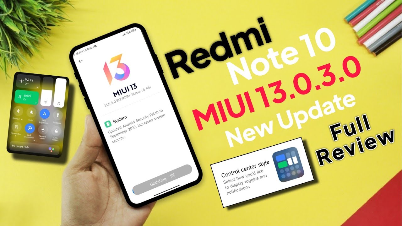 Redmi Note 10 MIUI 13.0.3.0 Update Full Review | Redmi Note 10 New ...