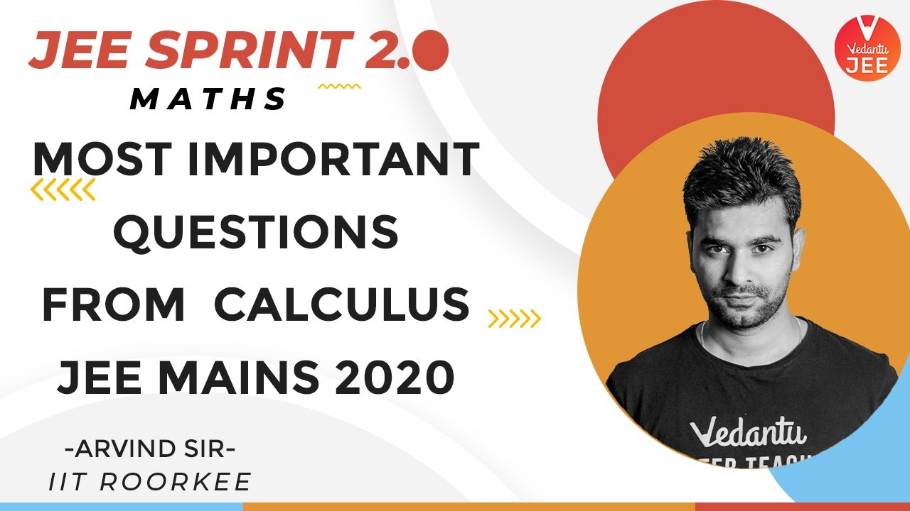 JEE Mains Important Questions from CALCULUS | JEE Mains Maths | JEE ...