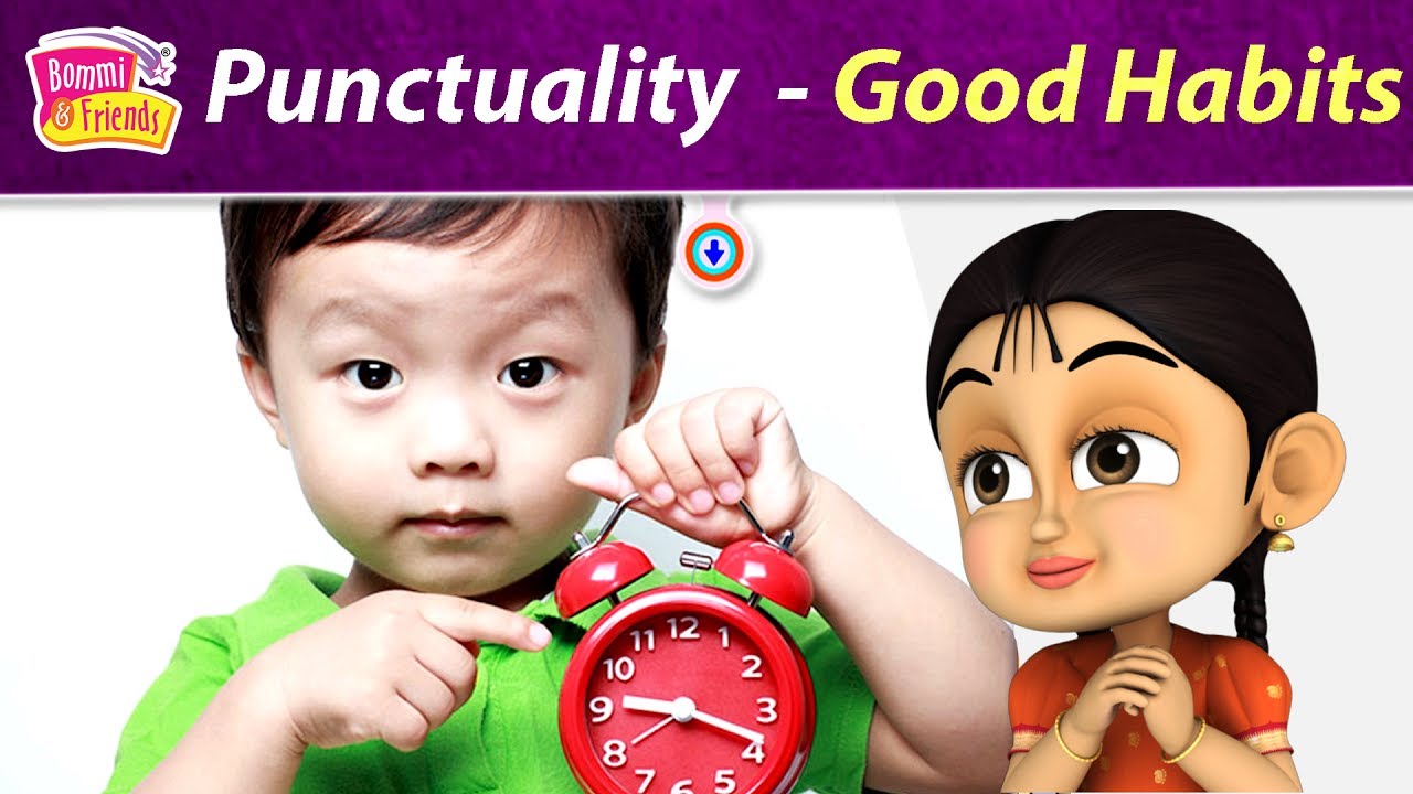 Punctual ,Good Habits 7 Facts For Kids with Bommi | Facts For Kids with ...