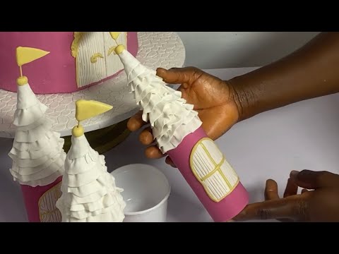 HOW TO MAKE FONDANT TOWER FOR A CASTLE CAKE | STEP BY STEP TUTORIAL ...