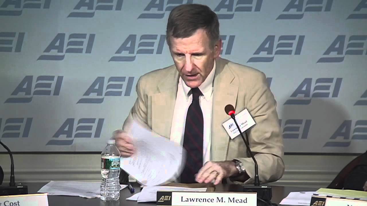 Lawrence M. Mead: No negotiating with a waterfall - YouTube