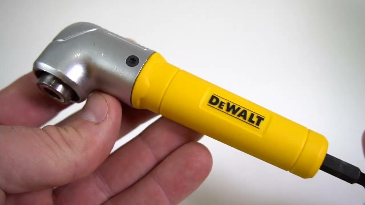 The Ultimate DEWALT Right Angle Attachment: Demo 90 degree drill bit - YouTube