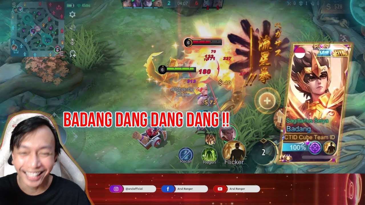 Efek Skin Paling Goks! Main Panah Review Skin Badang Saint Seiya ...