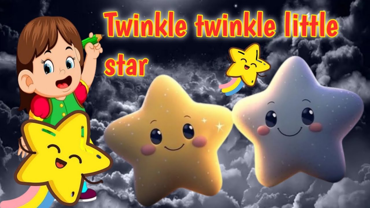 Twinkle Twinkle Little Star Poem ⭐/ Pre nursery rhymes for kids / Poem ...