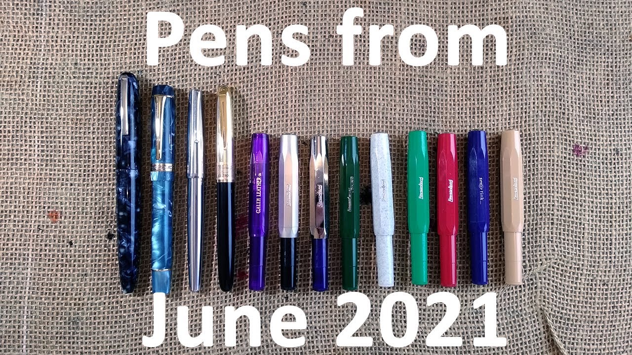 Pens from June 2021 - YouTube