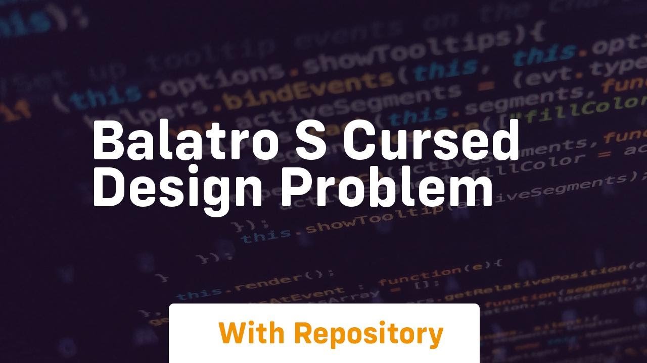 Balatro s cursed design problem - YouTube