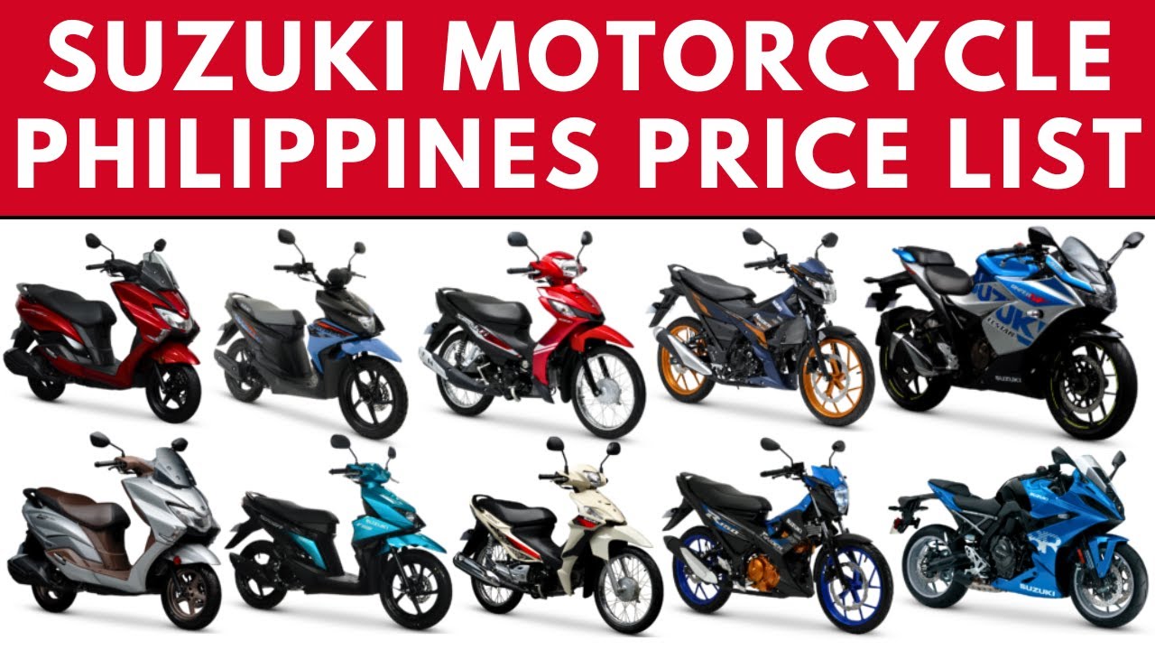 Suzuki Motorcycle Philippines Price List | All Bike Models Rates Today ...
