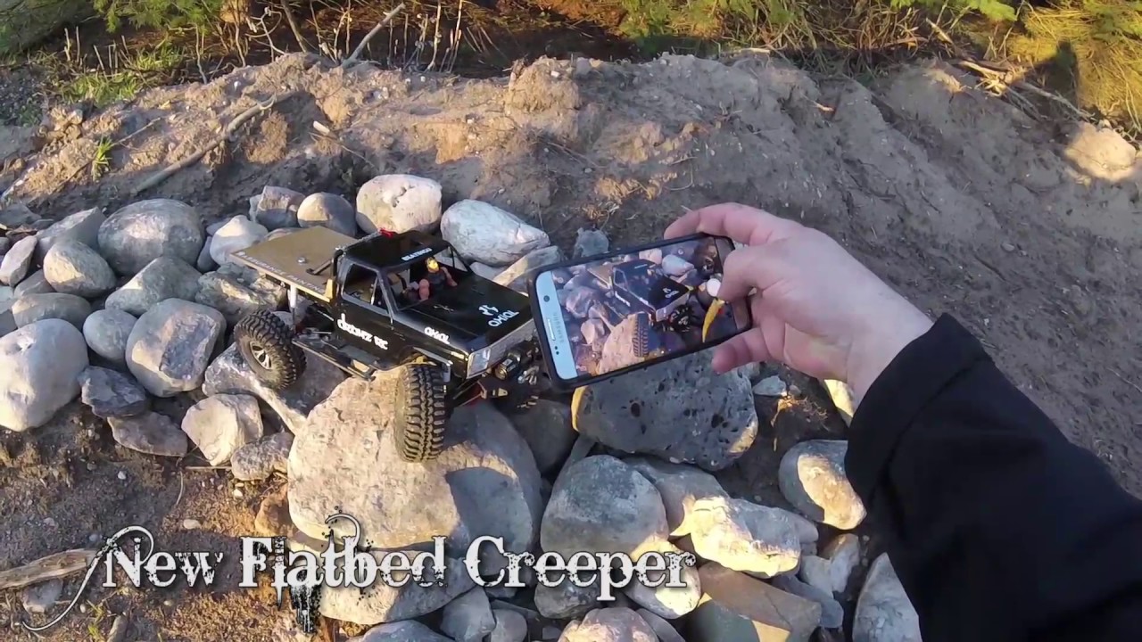 The Creeper SCX10 2 Flatbed project - YouTube
