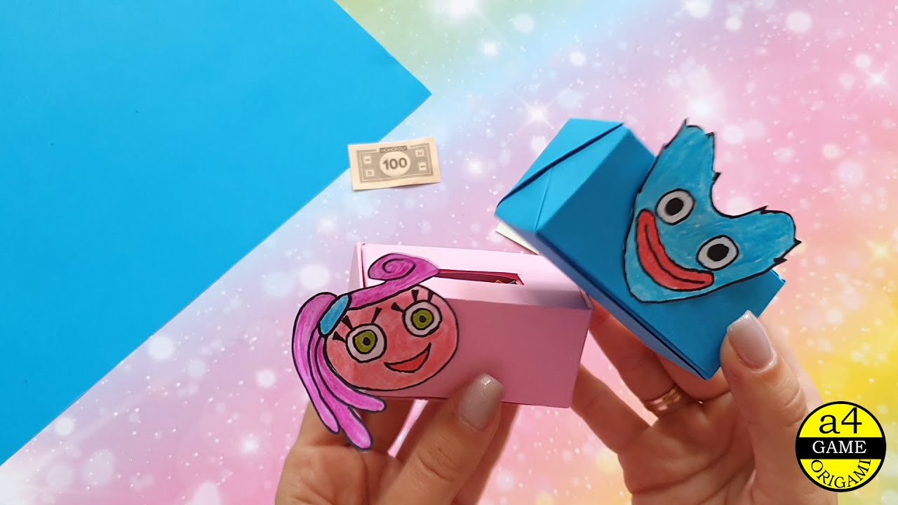 HUGGY WUGGY ARTS & PAPER CRAFTS for FANS Origami Huggy Wuggy how to ...