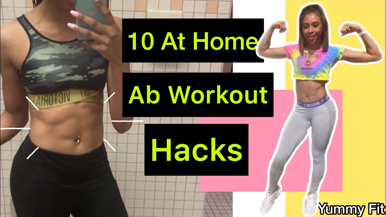 10 at Home Ab Workout Hacks - YouTube