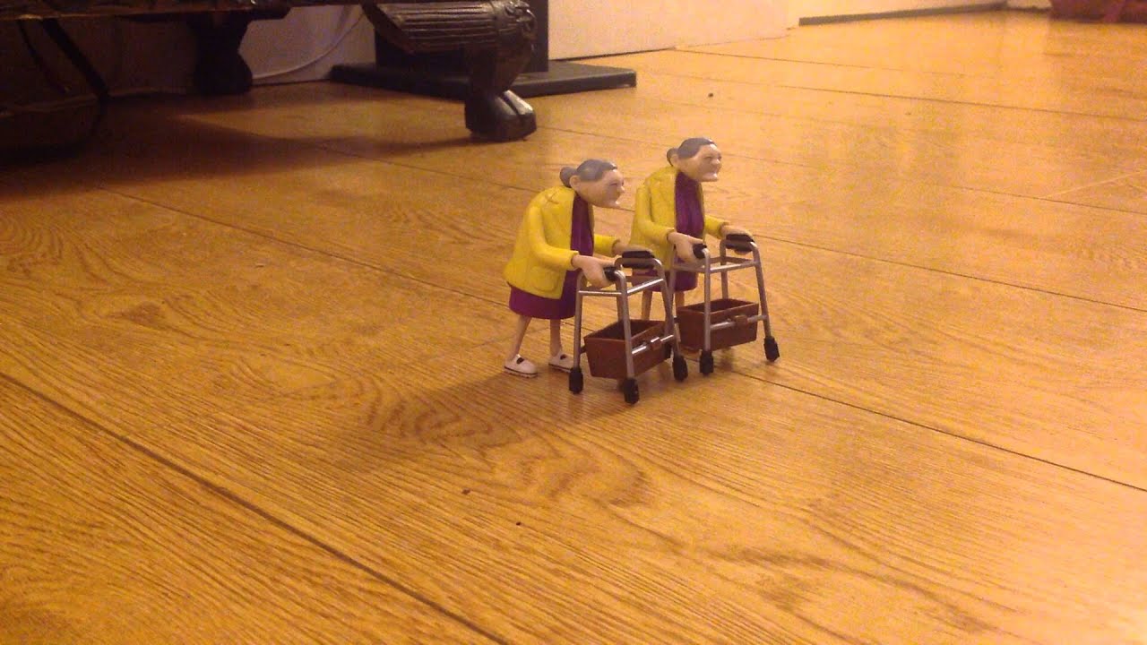 Grannies racing - YouTube