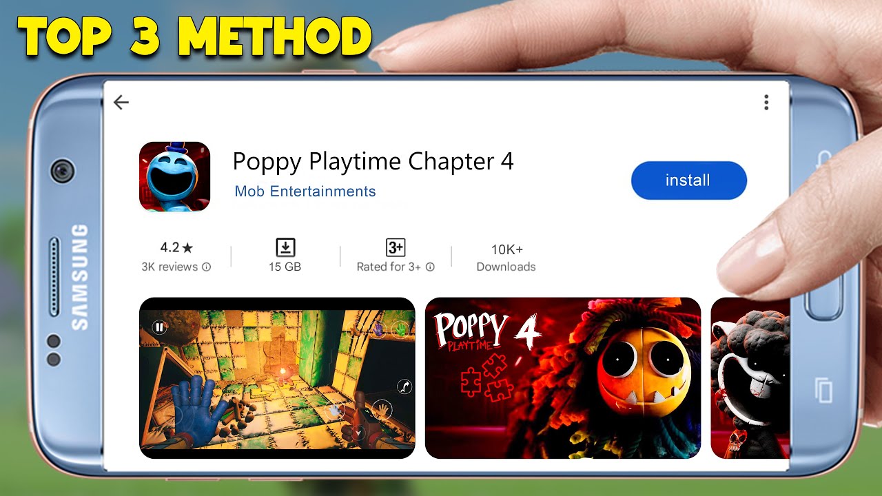 TOP 3 Method to Play POPPY PLAYTIME CHAPTER 4 on Android Device in 2025 | PPC4 play low end ...