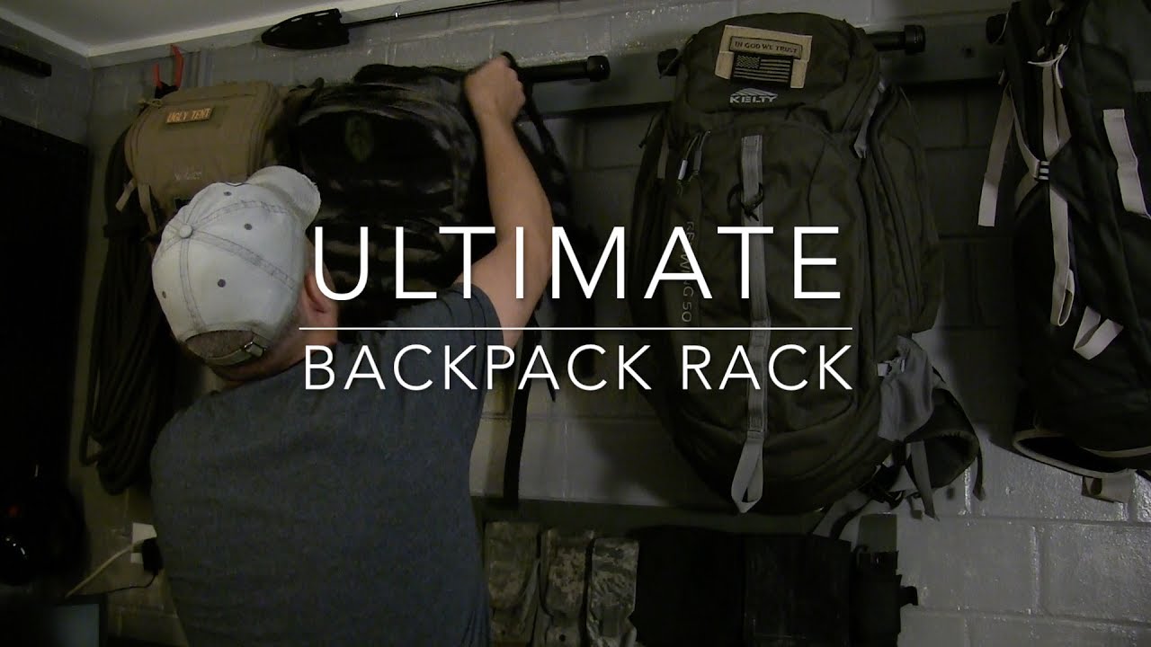 Ultimate Backpack Rack - YouTube