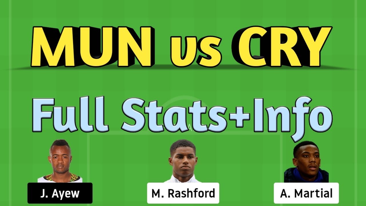 MUN vs CRY Dream11 | MUN vs CRY | MUN vs CRY Dream11 team | - YouTube