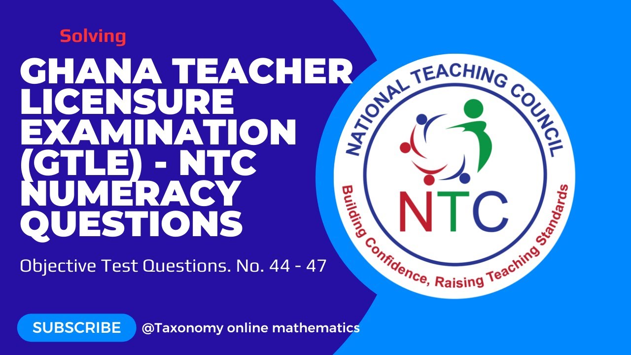 GTLE - NTC Licensure Examination || OBJ Question No. 44, 45, 46 and 47 ...