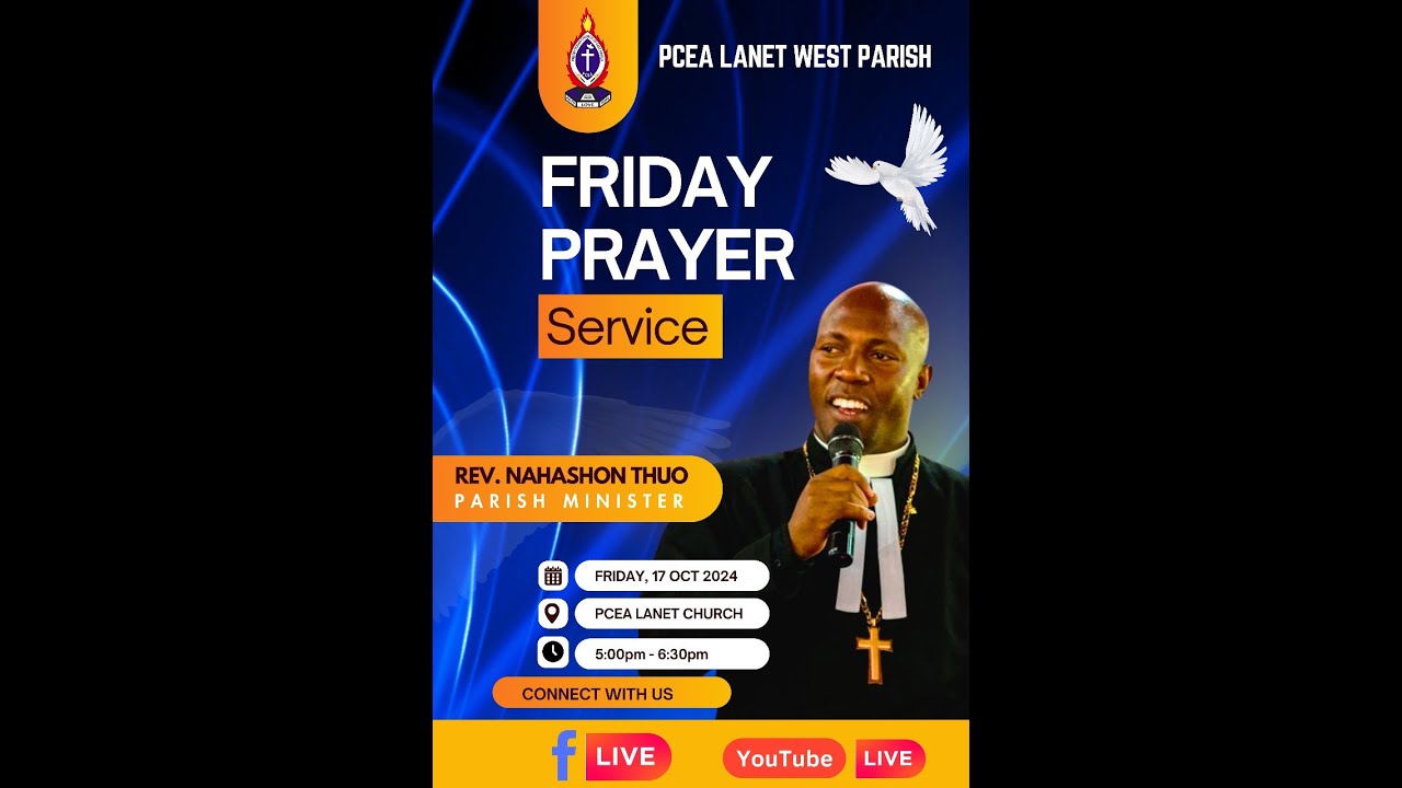 WELCOME TO OUR FRIDAY PRAYER SERVICE {18TH OCTOBER 2024} | REV ...