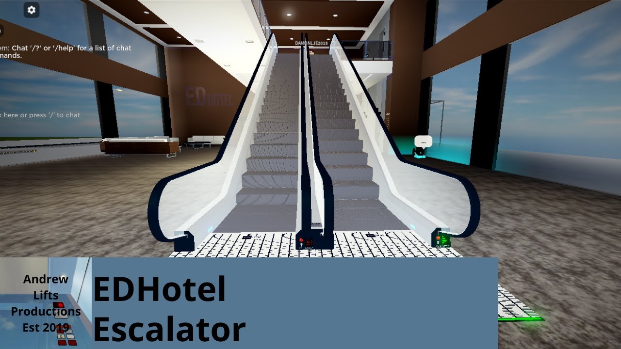 K.W. Lifts escalator at EDHotel | Roblox - YouTube