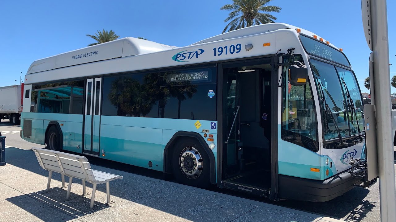 PSTA #19109 Spring Break Trolley Shuttle looping around Clearwater ...