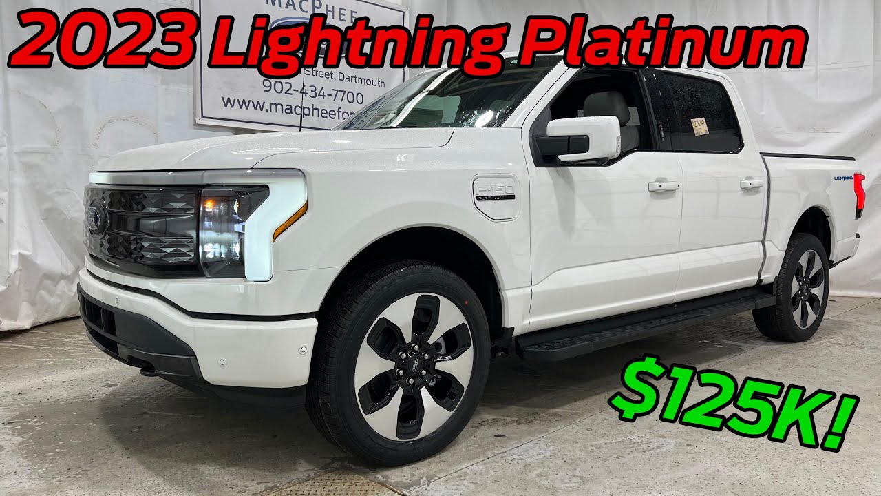 MOST EXPENSIVE LIGHTNING EVER! 2023 F-150 Lightning Platinum Review ...
