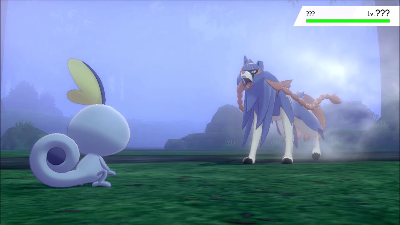 Pokemon Sword - First Battle with Legendary Zacian - YouTube