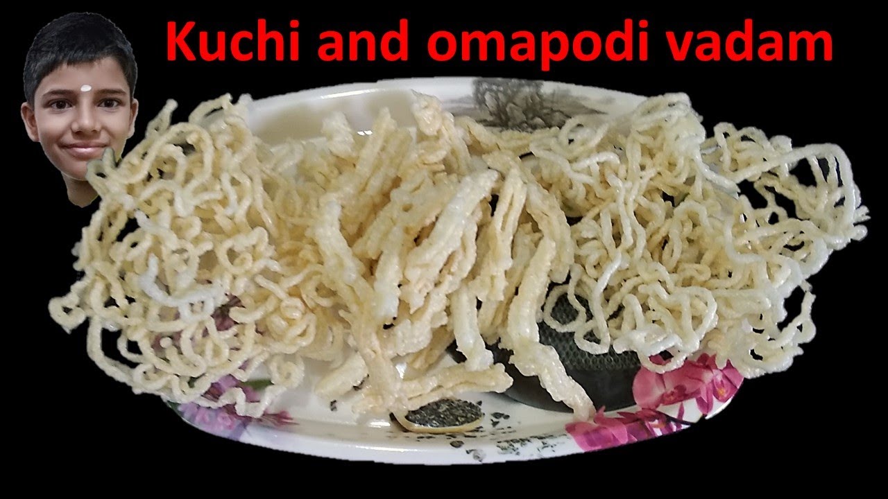 Kuchi and omapodi vadam(The COOKer Arvind) - YouTube
