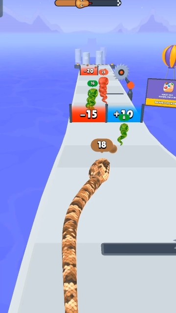 Small snake making into longest snake challenge PT 3 #cartoon # ...