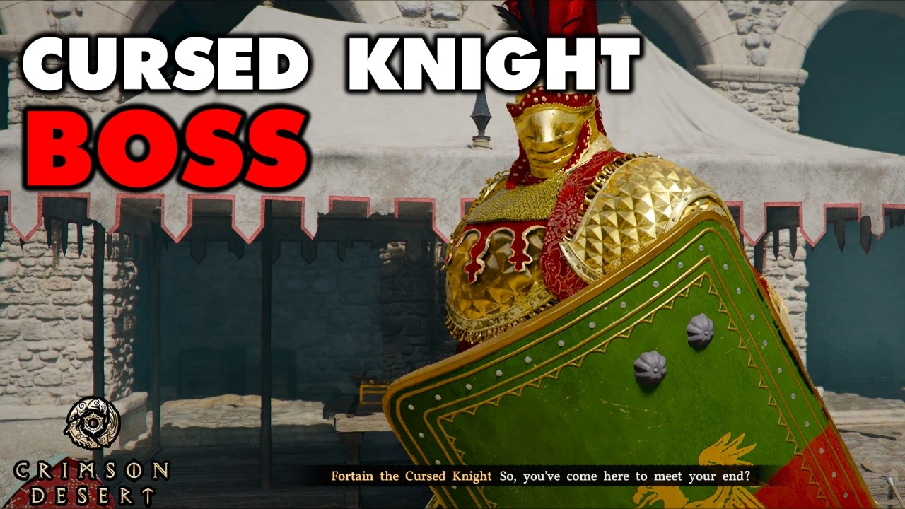 Crimson Desert: How To Defeat Fortain The Cursed Knight - YouTube