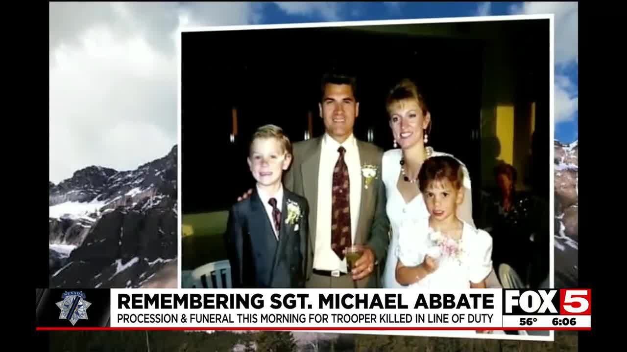 Fallen Nevada State Police Sgt. Michael Abbate honored with funeral ...