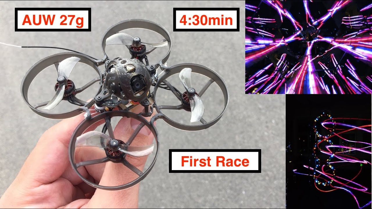 Tiny Whoop Drone Race | NEW Whoop | Starlight Galaxy Style Track - YouTube