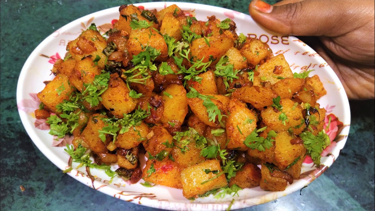 spicy aloo recipe (masala aloo fry recipe) - YouTube
