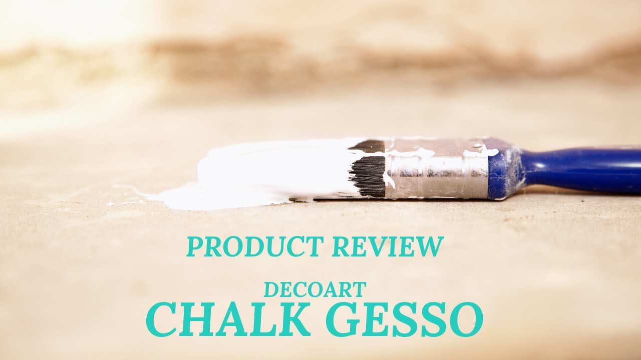 Review of DecoArt Chalk Gesso - YouTube