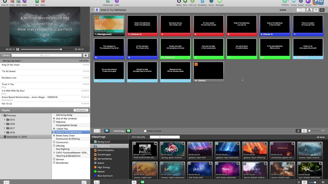 How To Make A Sunday Presentation in Pro Presenter - YouTube