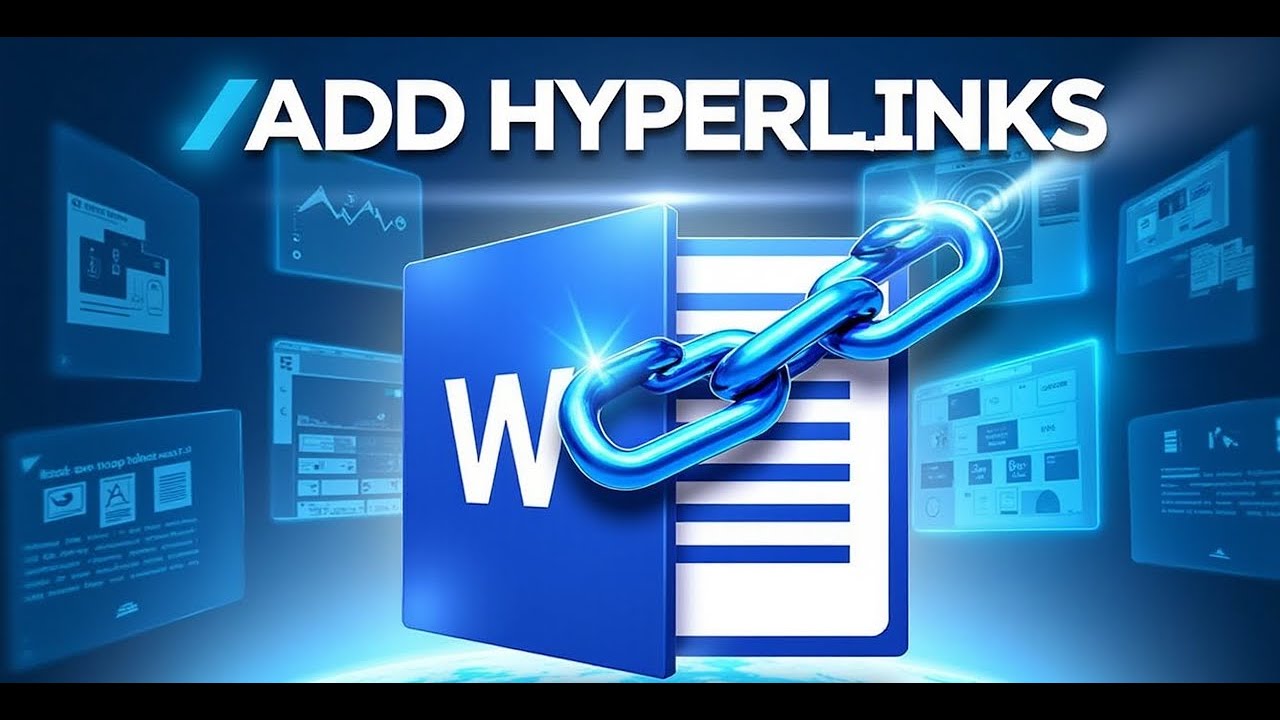 How to Add a Hyperlink in Microsoft Word | Step-by-Step Tutorial - YouTube