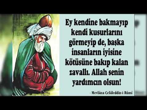 Elim Eline, Gözüm Gözüne Değmeden; Gönlüm Yüreğine Değdi Ey Yar... | Hazreti Mevlana
