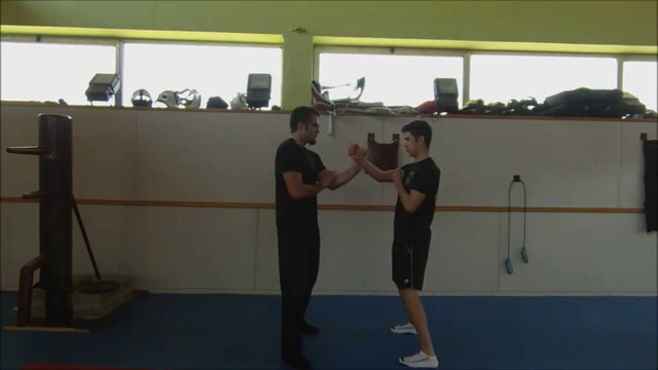 Wing Chun - pak sao continuo en el sitio y con giro (defensa contra ...