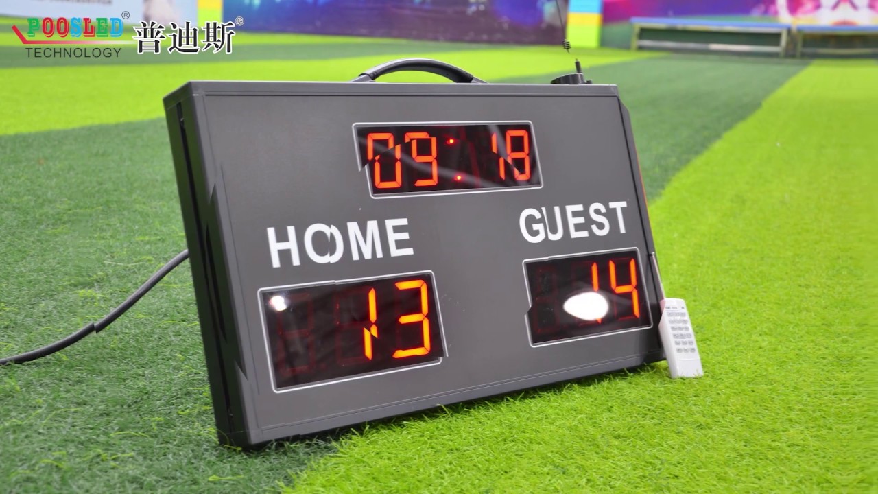 CONVENIENT FOOTBALL LED SCOREBOARD - YouTube