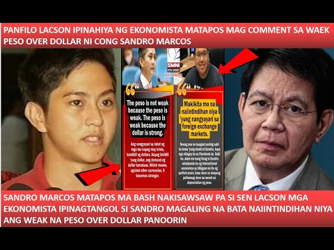 SANDRO MARCOS IPINAGTANGOL NG ISANG EKONOMISTA SA TILA PANG BUBULLY NI ...