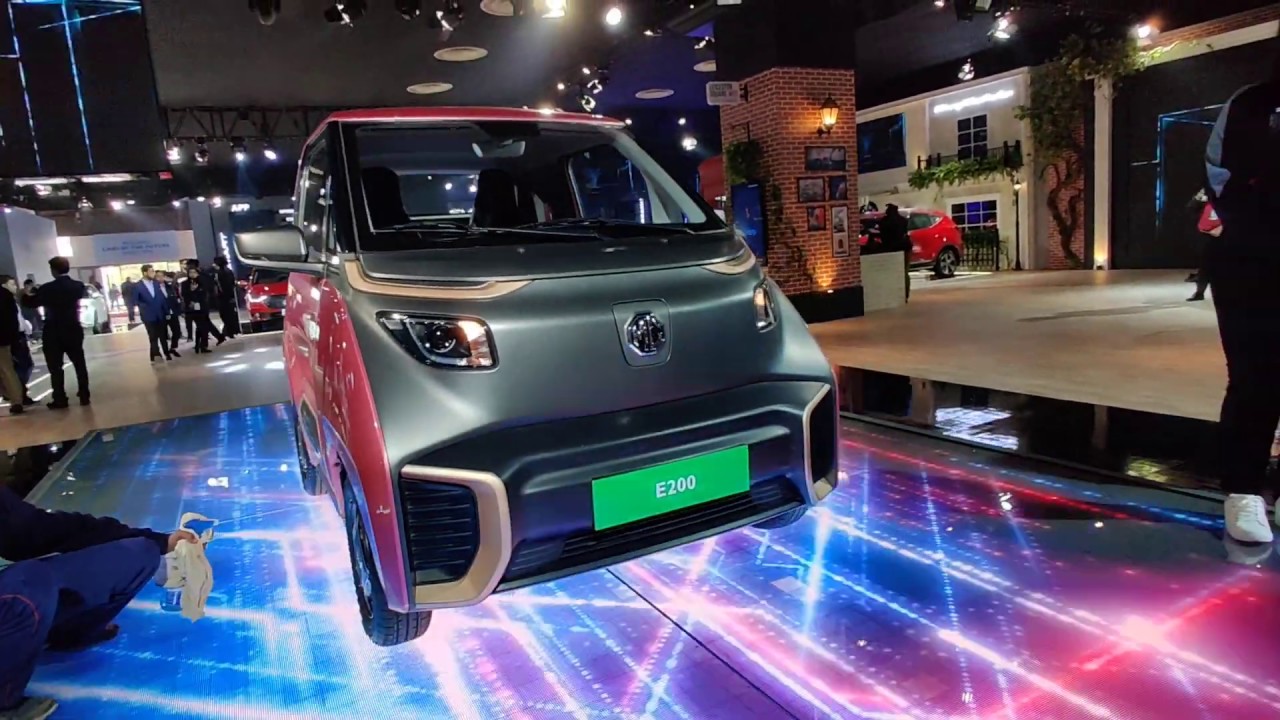 MG E200- 2 Seat Small Electric Car At Auto Expo 2020 - Reva Competitor ...