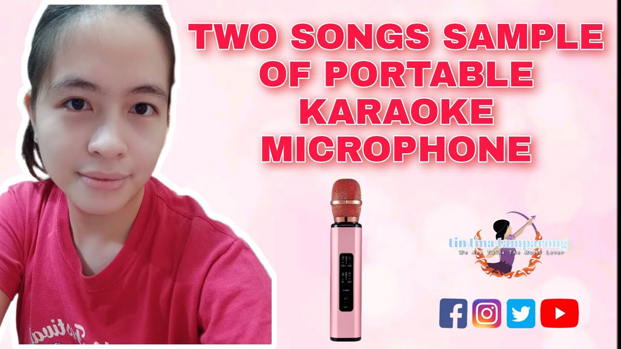 TWO SONGS SAMPLE FOR PORTABLE KARAOKE MICROPHONE ACAPELLA COVER - YouTube