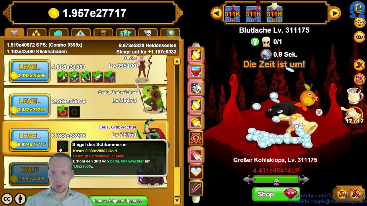 Let's Play von Clicker Heroes - Folge XXIV - Zone 300k. - YouTube