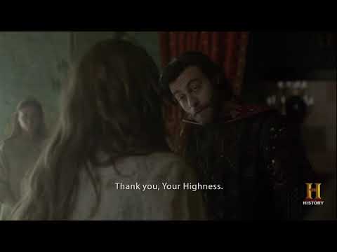 Rollo and Gisla weding night at Vikings