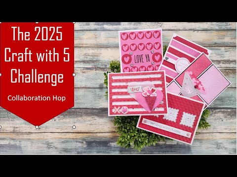 What can I make using hearts, the colors red and pink, embossing ...