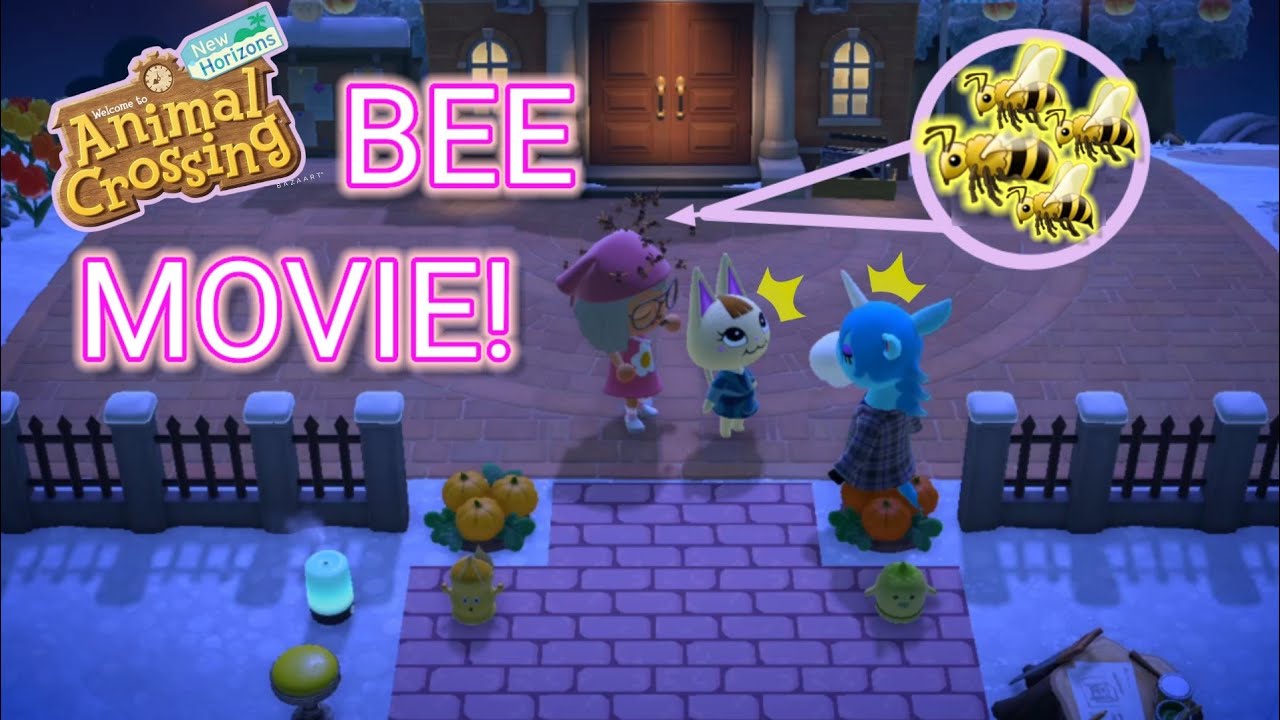 ACNH BEE MOVIE! *Bees are taking over the island* 🐝 // #animalcrossing ...