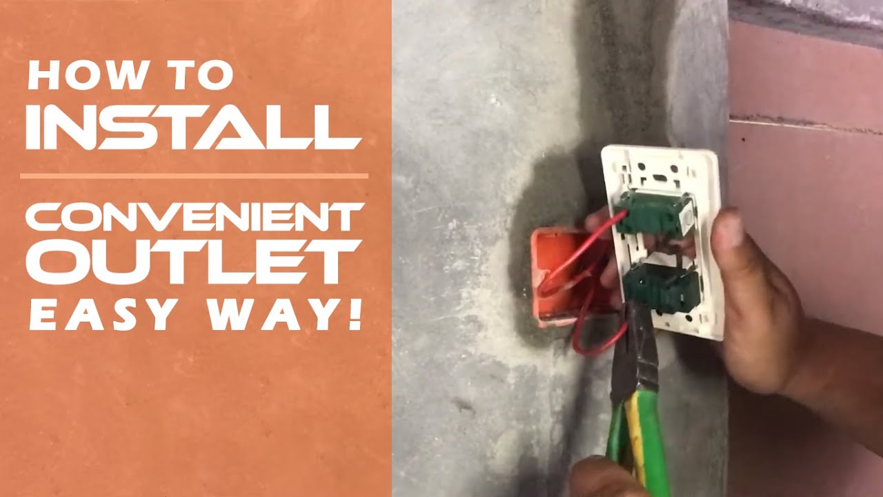 HOW TO INSTALL CONVENIENT OUTLET! EASY WAY! - YouTube