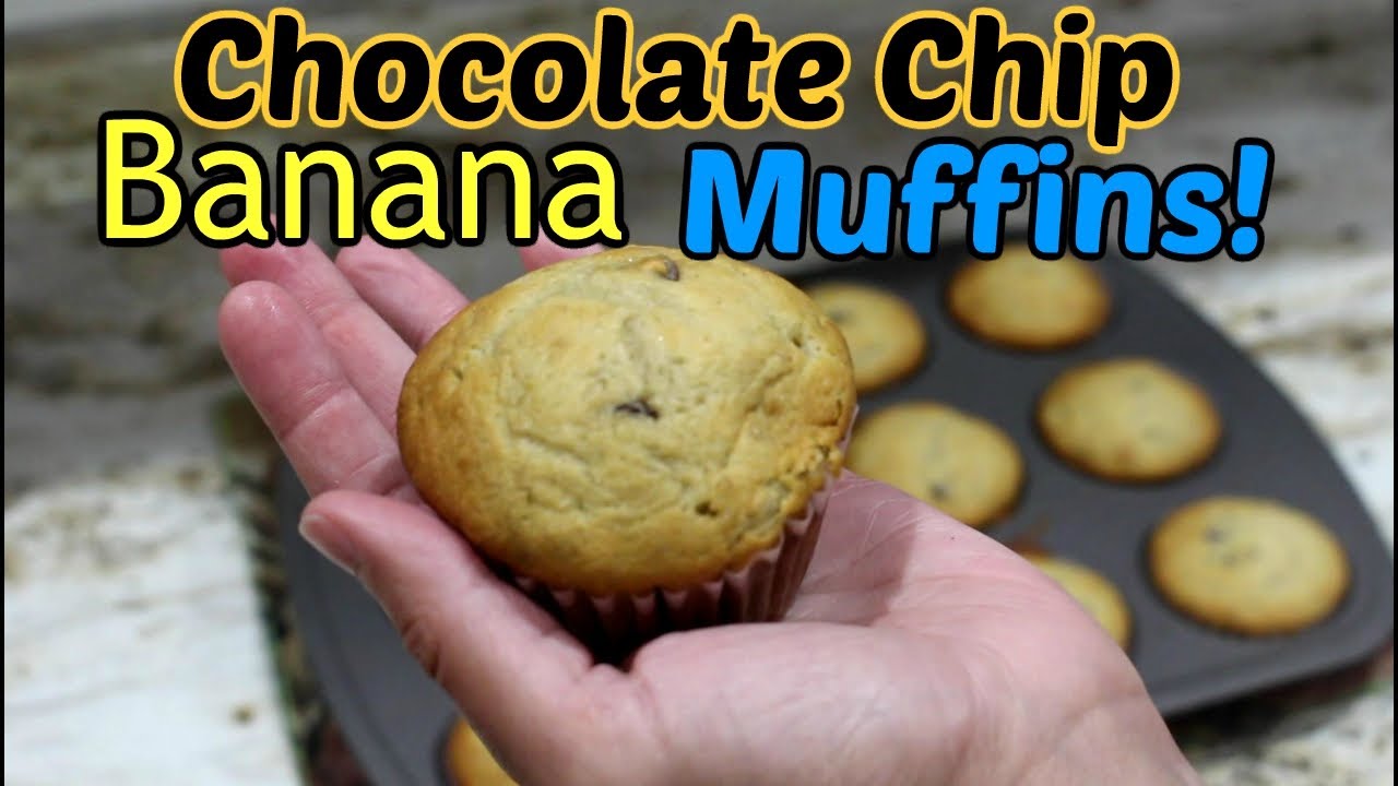 BAKE WITH ME|Chocolate Chip Banana Muffins|Fall 2019! - YouTube