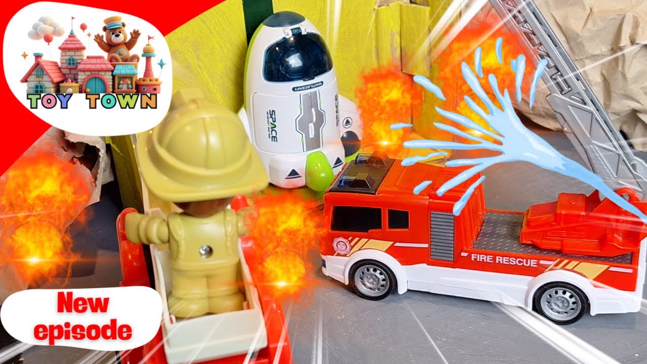 Toy Town 🧸 Brave Firefighters Save the Day! 💛 Fairy Tale - YouTube